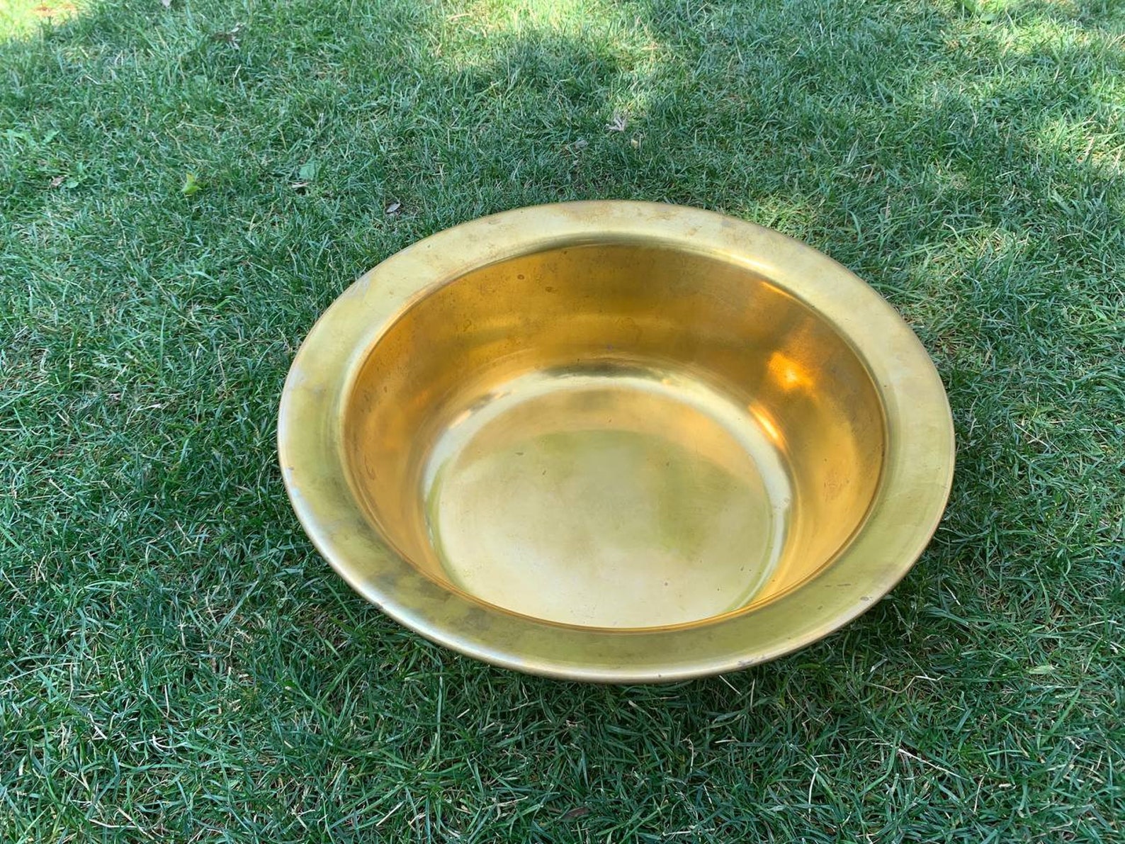 Soviet Brass Basin, Vintage Brass Basin, Antique Brass Basin, Brass ...
