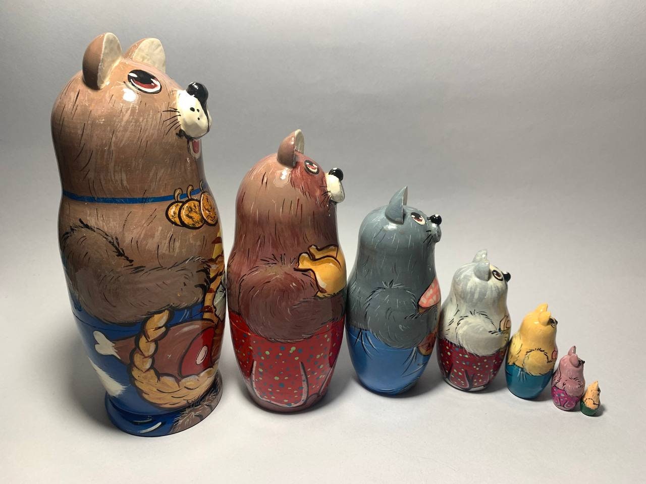 Handmade Nesting Doll, 7th Nesting Doll, Hand Painted Nesting Doll ...