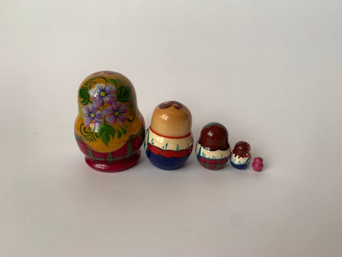 Handmade Nesting Doll, 5th Nesting Doll, Hand Painted Nesting Doll ...