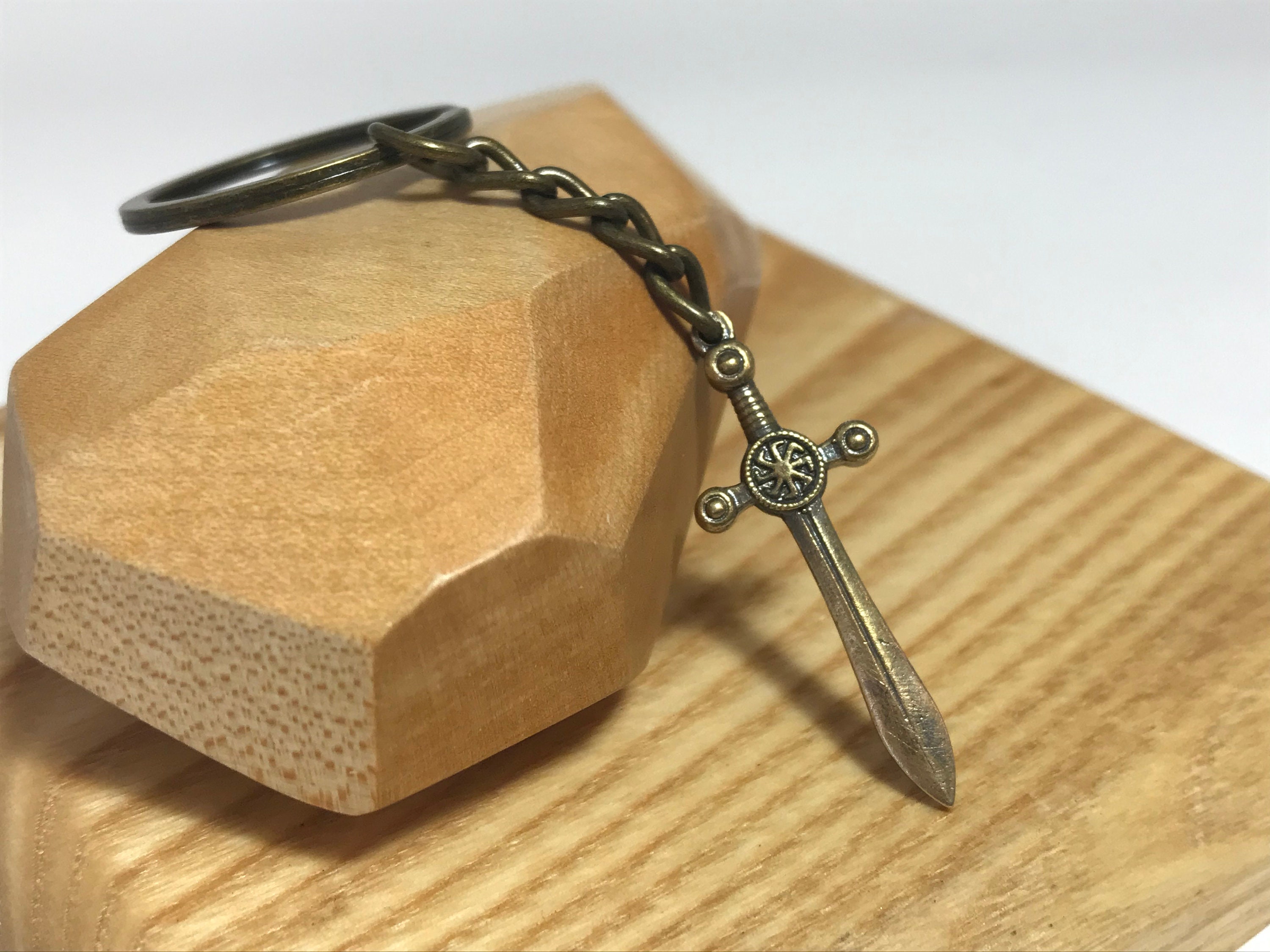 Handmade Keychain Viking Sword Charm Viking Sword Trinket - Etsy