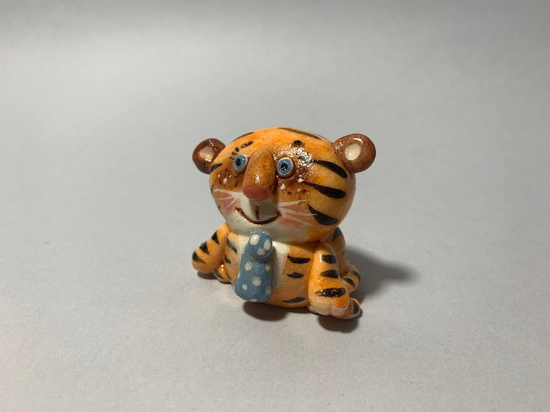 Unique Figurine Tiger, Handmade Statues Tiger, Sculpture Tiger, Tiger ...