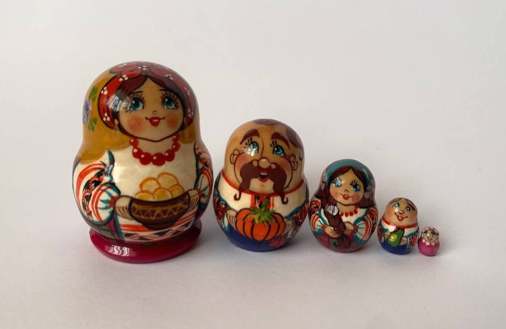 Handmade Nesting Doll, 5th Nesting Doll, Hand Painted Nesting Doll ...