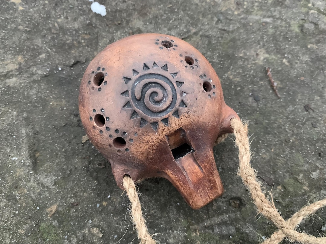 Ocarina, Ceramic Ocarina,handmade Ocarina, Clay Ocarina, Folk ...