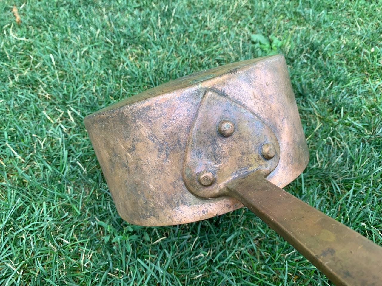 Vintage Ladle 4, Antique Ladle, Copper Ladle, Tinned Ladle, Metal Ladle ...