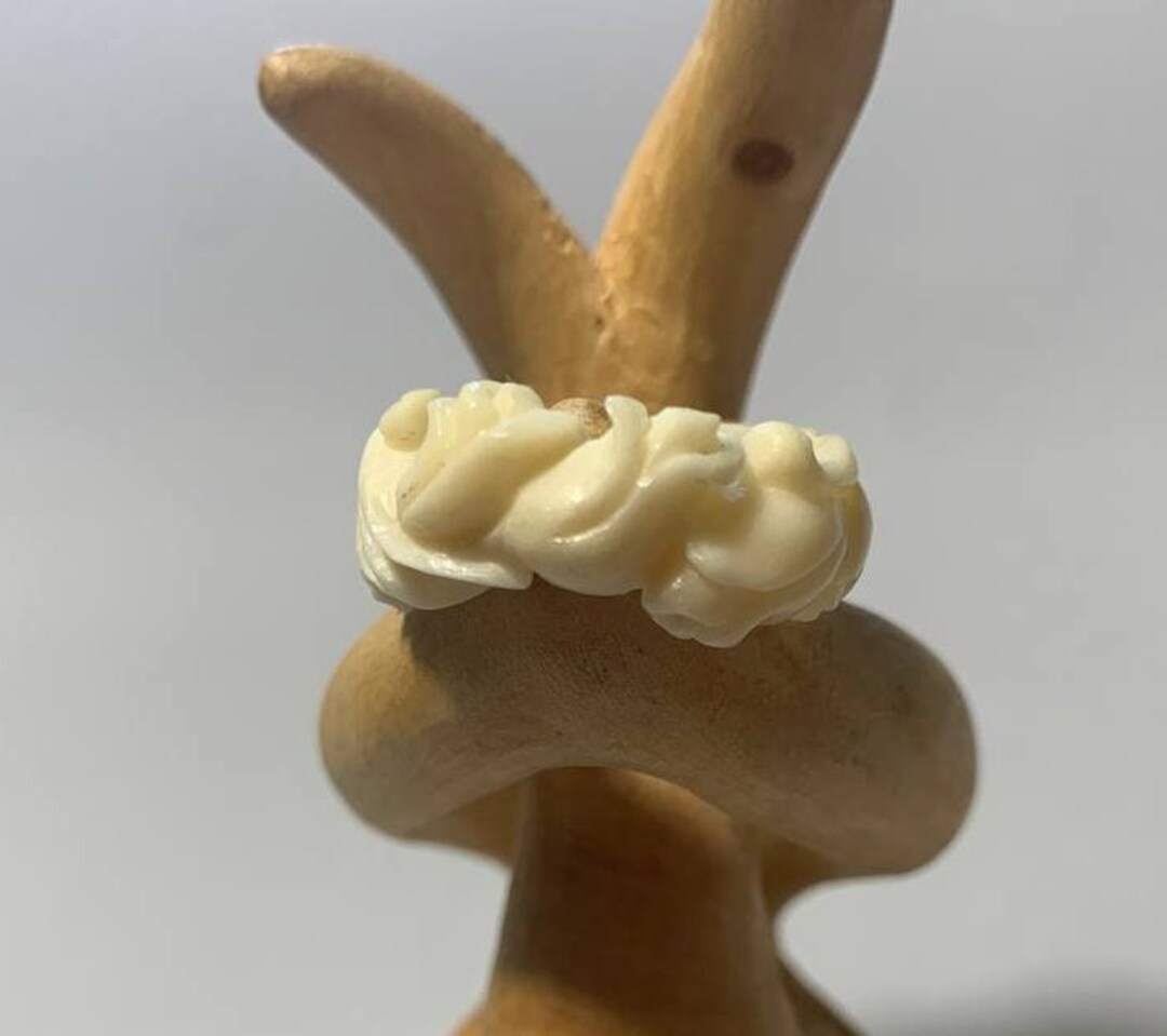 Bone Ring Rose, Stylish Ring, Hand Carved Bone Ring, Jewerly Ring "flower Rose", Women Ring ...