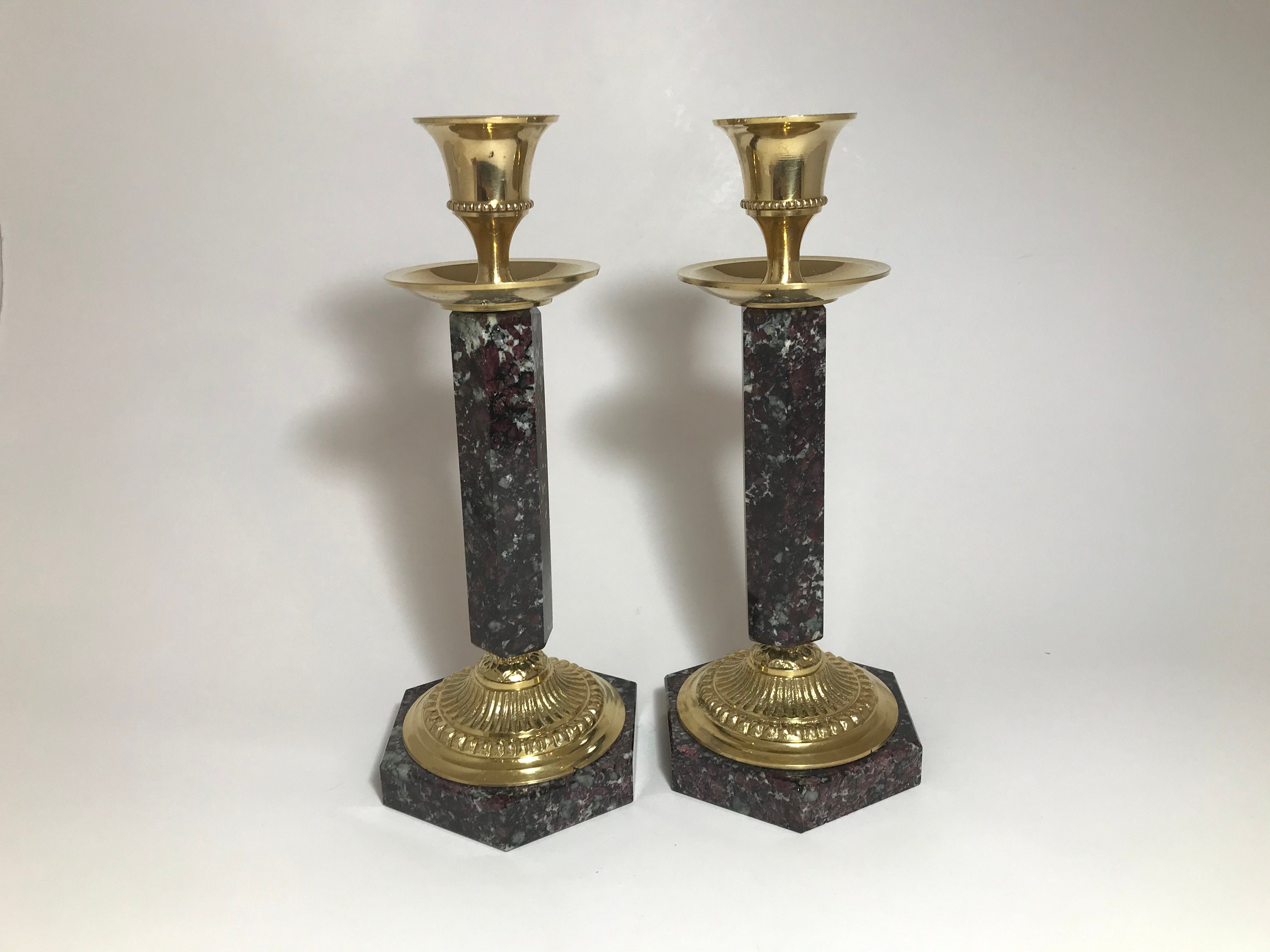 Exclusive Candlesticks Candlesticks Natural Stone Eudialyte - Etsy