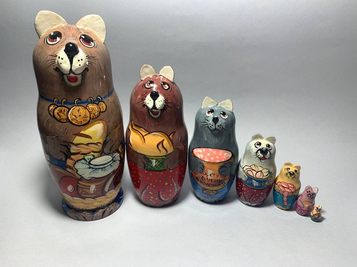 Handmade Nesting Doll, 7th Nesting Doll, Hand Painted Nesting Doll ...