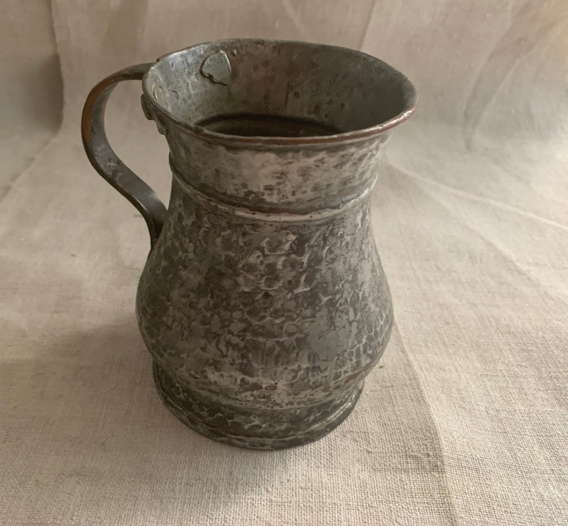 Vintage Jug, Antique Jug, Copper Jug, Tinned Jug, Metal Jug, Ancient ...