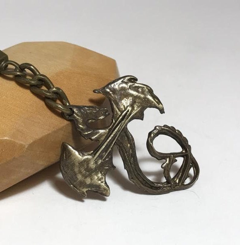 Handmade Bronze Keychain Dragon Charm Dragon Trinket Dragon - Etsy
