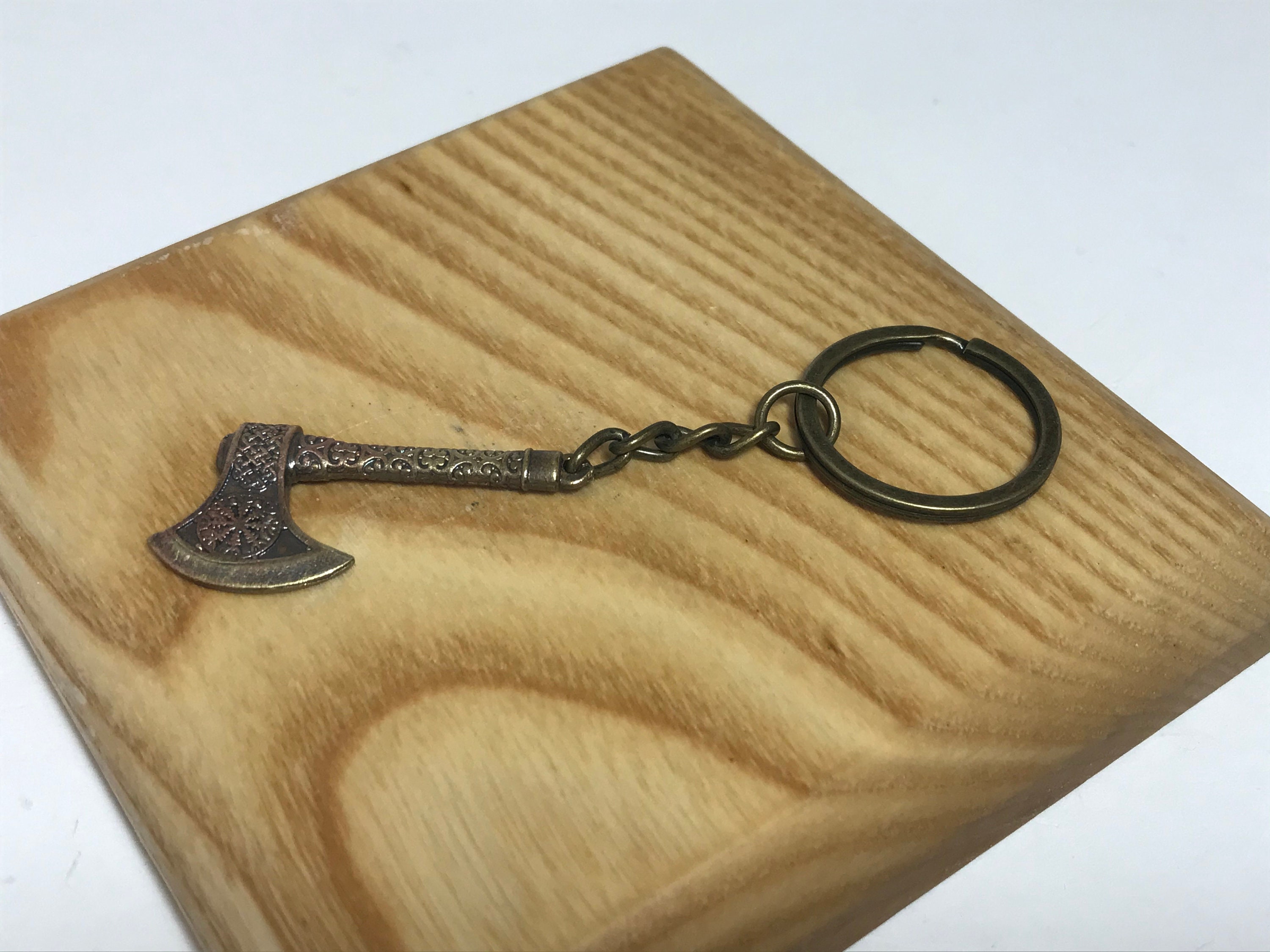 Handmade Keychain Viking Ax, Charm Viking Ax, Trinket Viking Ax ...