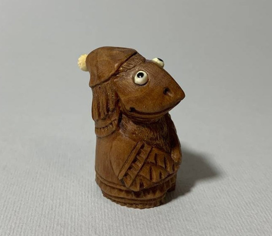 Unique Figurine, Handmade Netsuke, Hand Carved Statues, "figurine Kutkh ...
