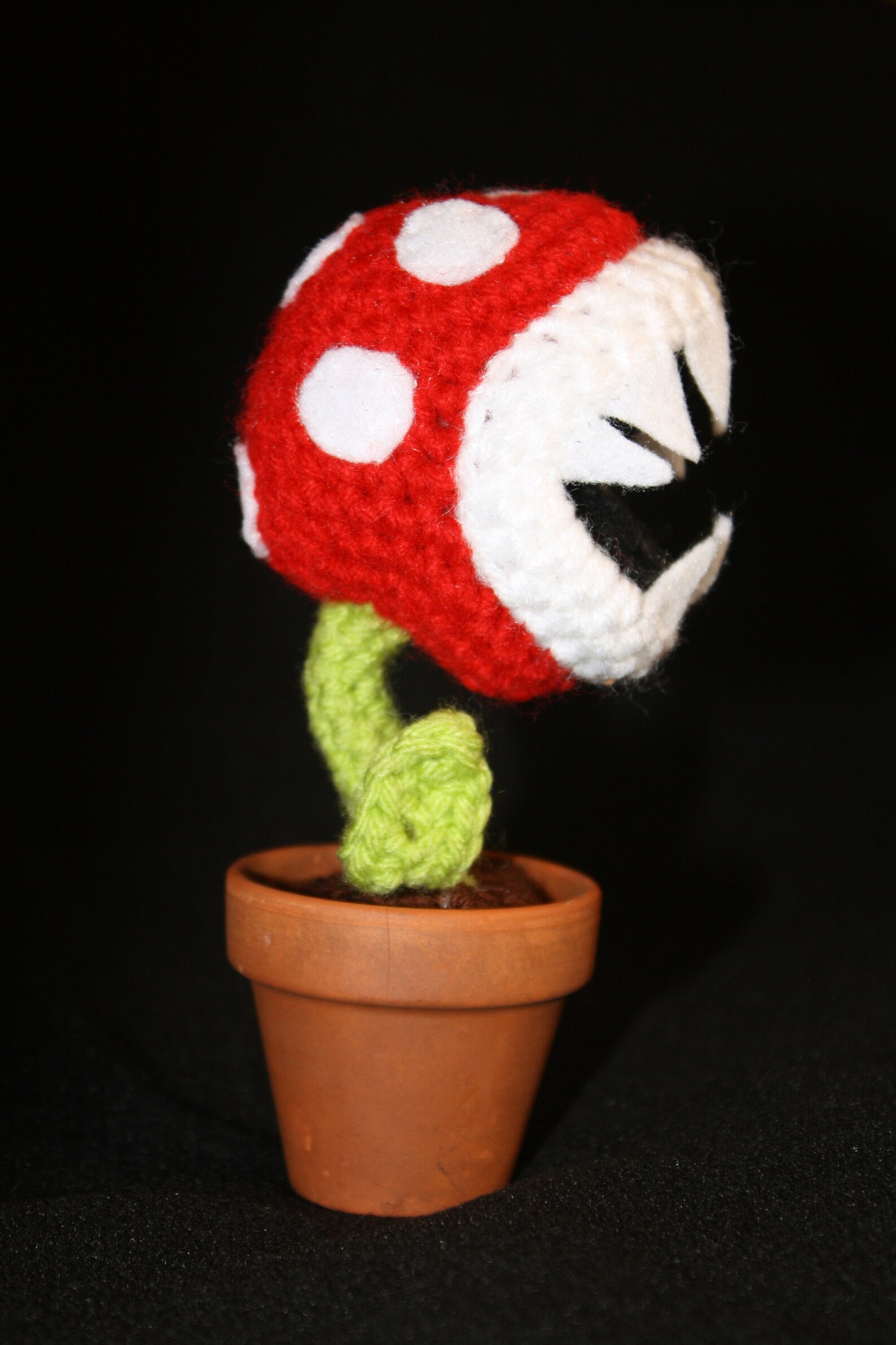 Piranha Plant - Carnivorous Flower - Crochet Video Game Flower ...
