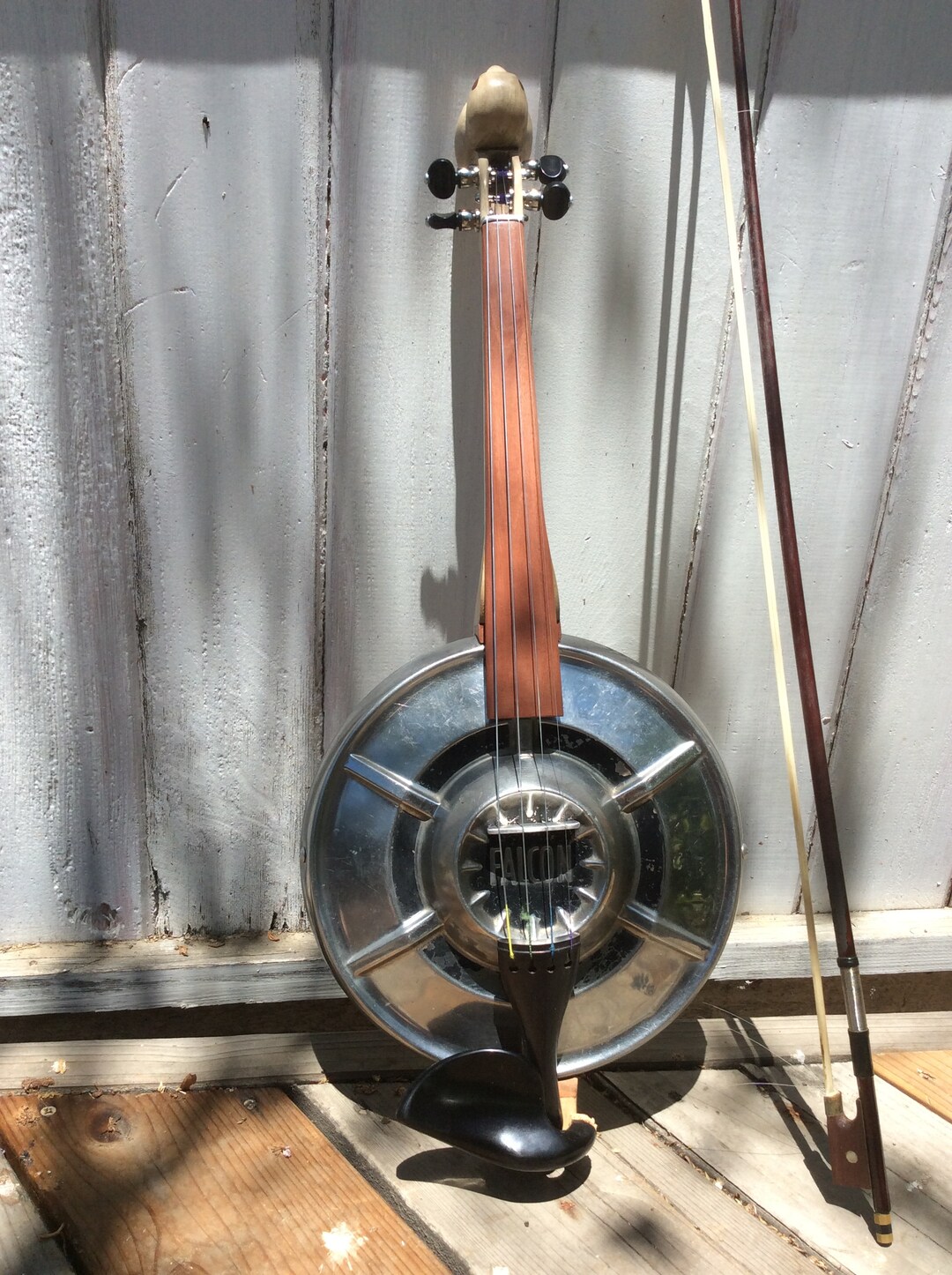 Ford Falcon Hubcap Fiddle Cigar Box Fiddle Primitive Musical - Etsy