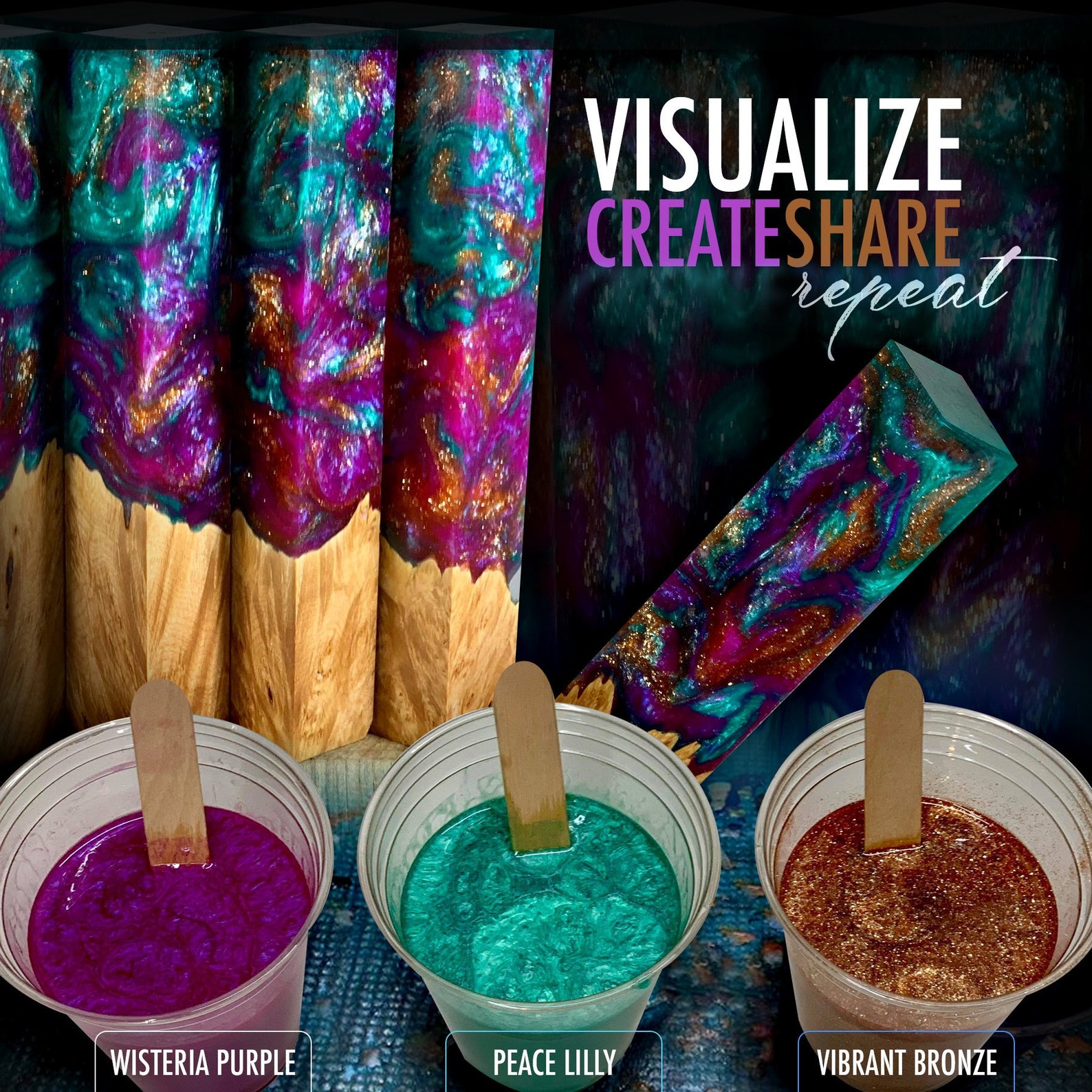Eye Candy “vibrant Bronze” Mica Pigment Powder Multipurpose | Natural ...