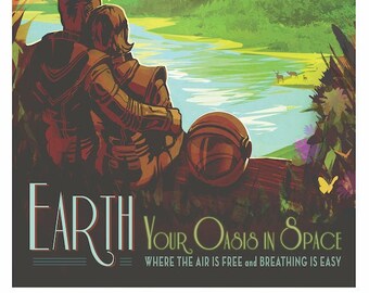 Printable NASA Posters Visions of the Future Earth Your - Etsy