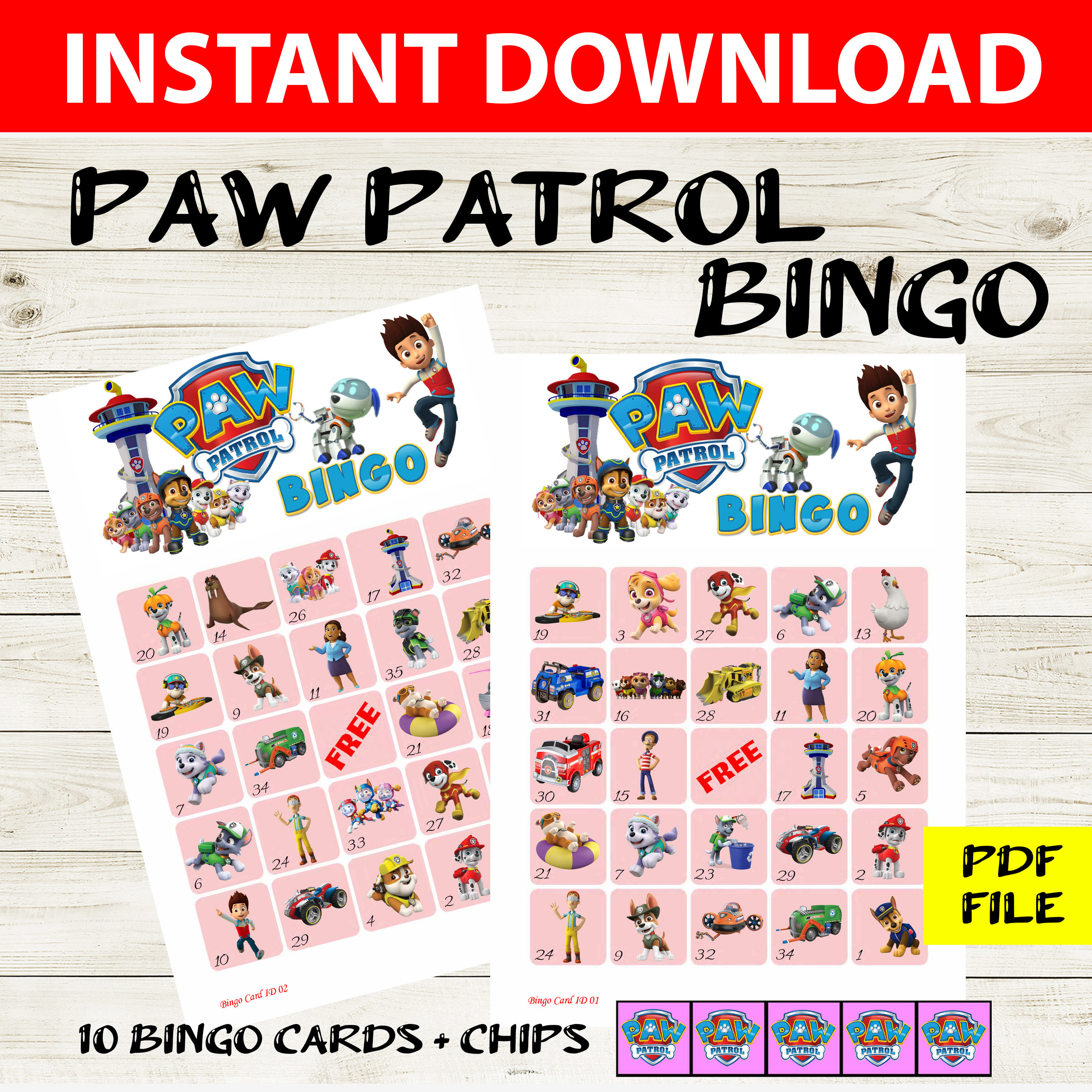 Paw Patrol Bingo Game Instructions at Michael Mahoney blog