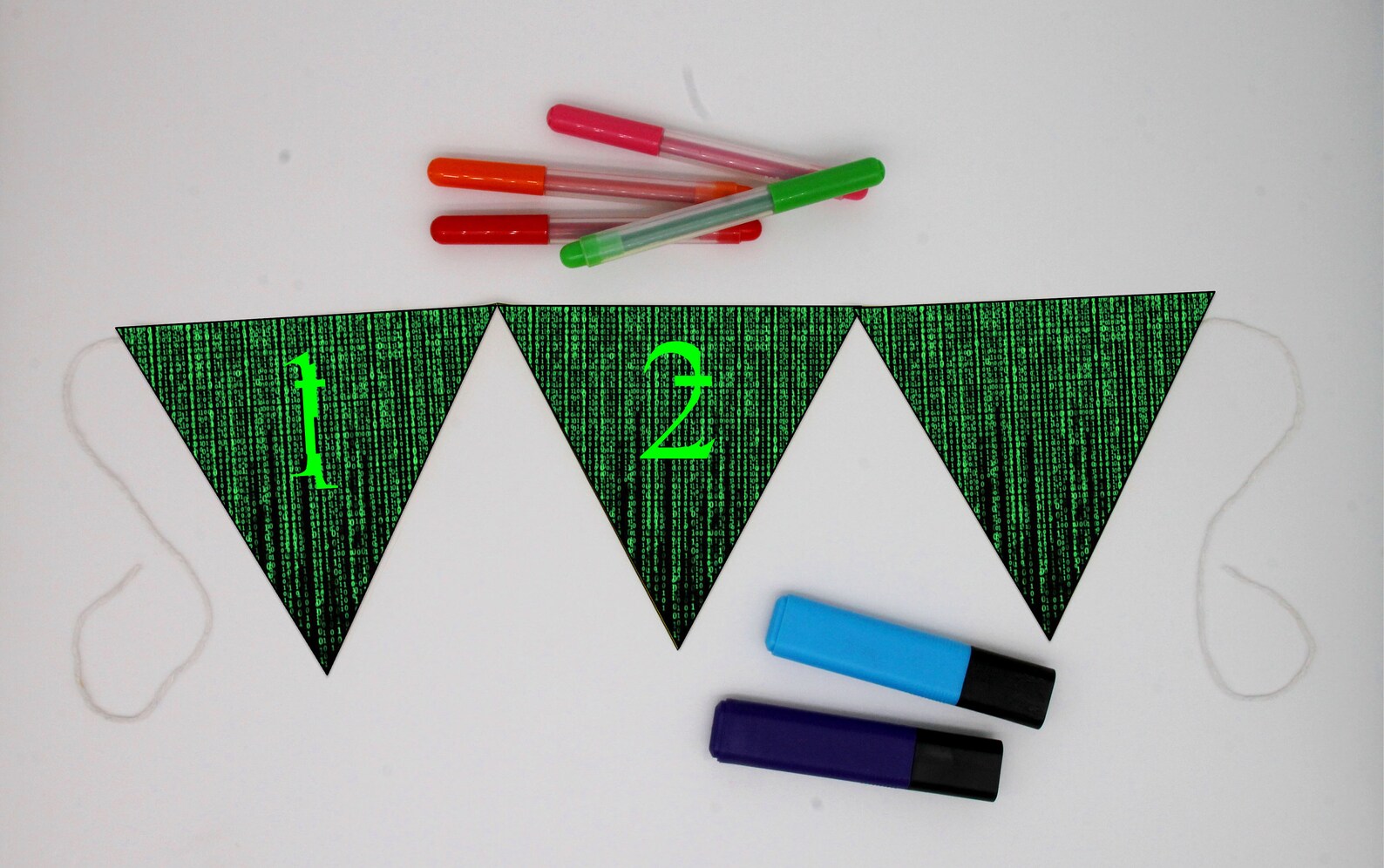 Matrix Inspired Banner The Matrix Inspired Flag Bunting | Etsy