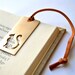 Cat Metal Bookmark Cat Owner Gift Book Nerd Engraved - Etsy