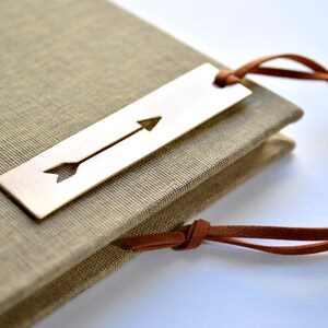 Archery Metal Bookmark, Arrow Engraved Initials Book Mark, Bronze ...