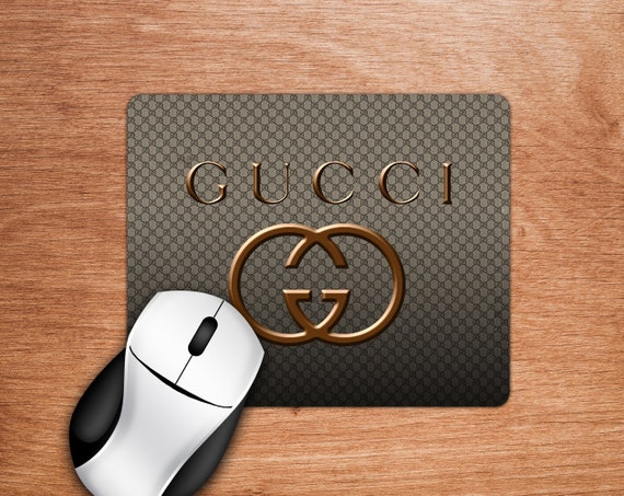 Inspired by Gucci Mouse Pad Gold Mousepad Gucci Mouse Fashion | Etsy