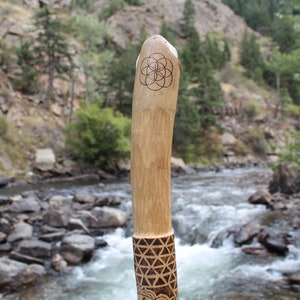 Hand Crafted Sacred Earth Staff the Conscious Creator - Etsy