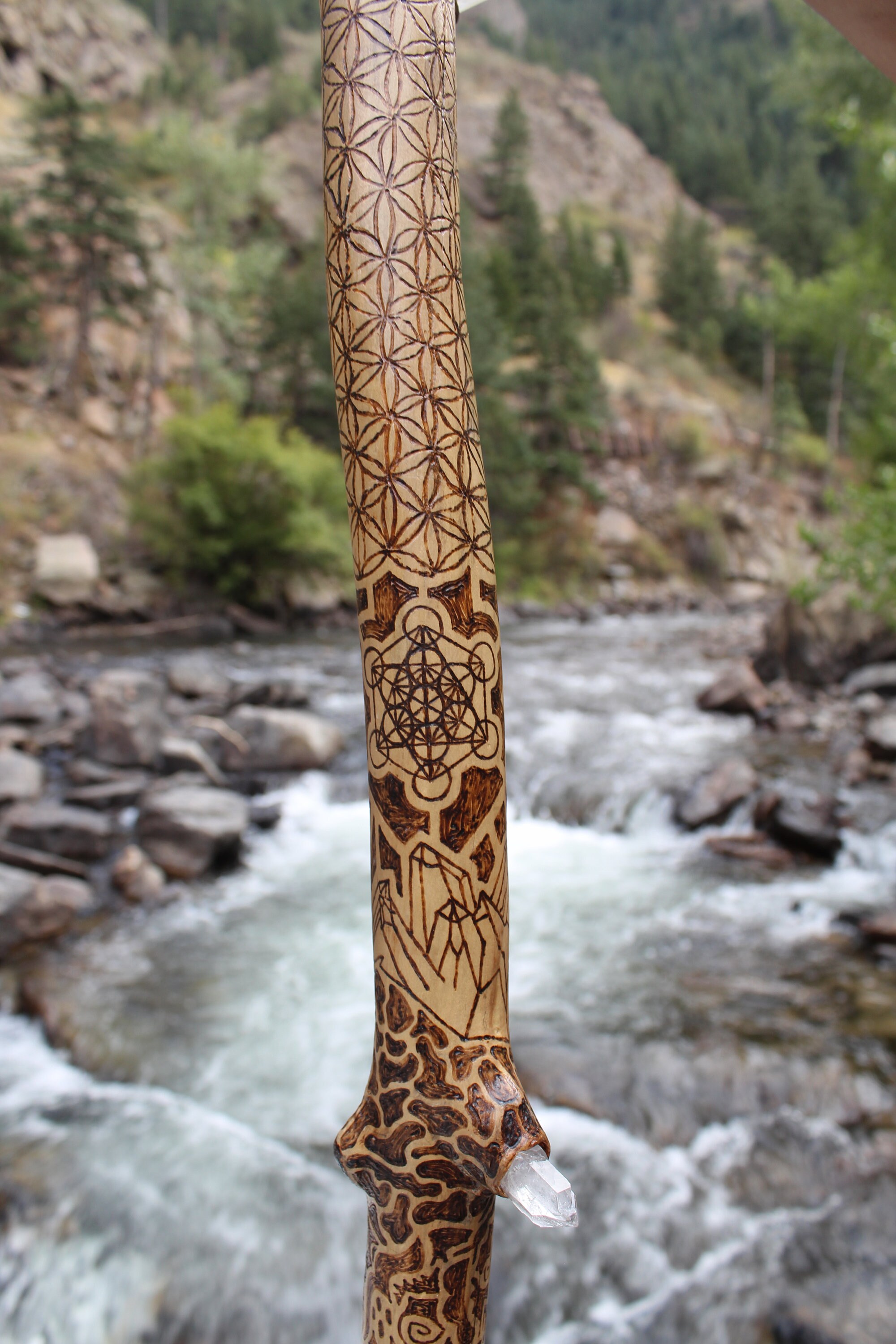 Hand Crafted Sacred Earth Staff the Conscious Creator - Etsy