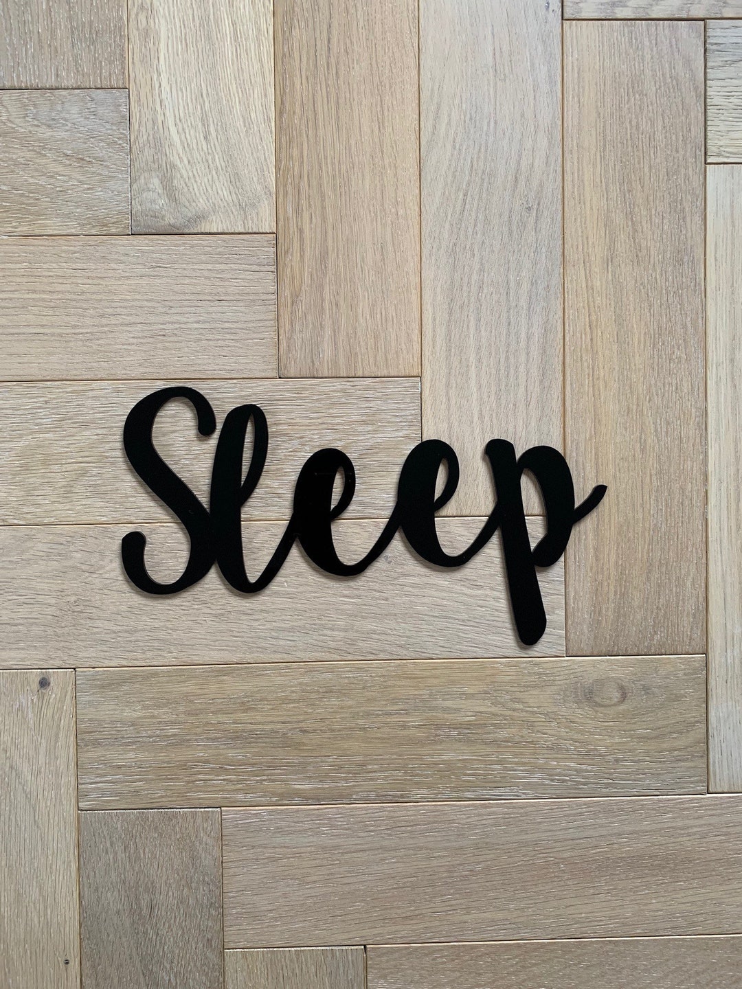 Acrylic Wall Decor - Sleep Sign - Etsy UK