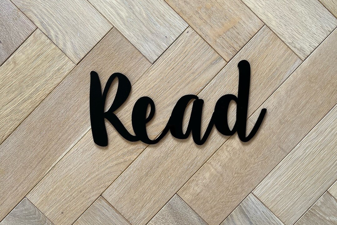 Acrylic Wall Decor - Read Sign - Etsy UK