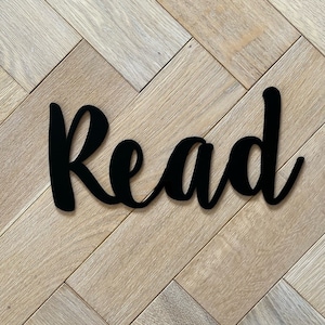 Acrylic Wall Decor Read Sign - Etsy