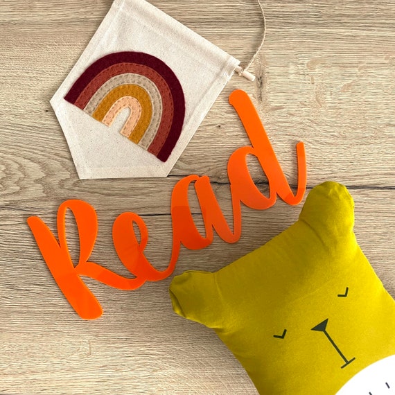 Acrylic Wall Decor Read Sign | Etsy UK