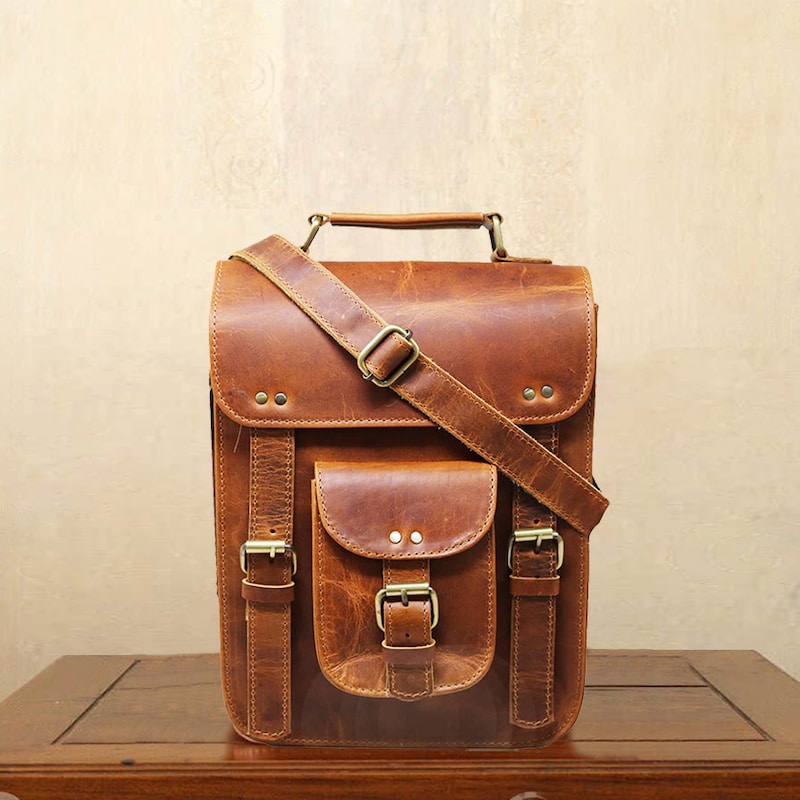 Mens Leather Satchel - Etsy