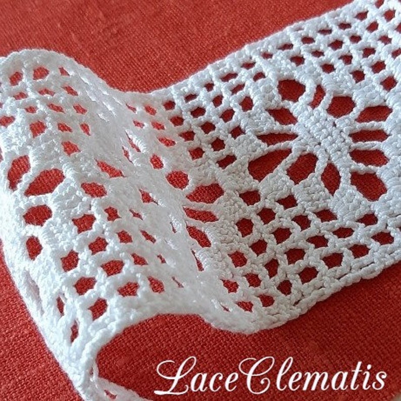 Filet Crochet Border Patterns for Kitchen Towel. Filet Edging - Etsy