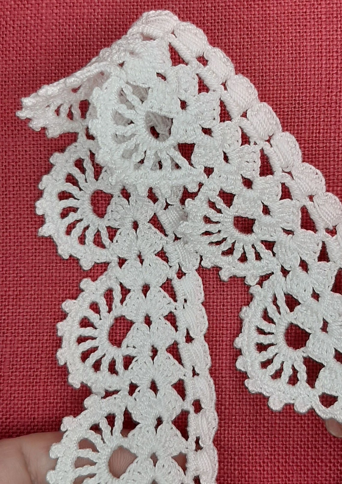 Crochet Border Pattern Lace Trim Pdf. Crochet Lace Edging Pattern ...