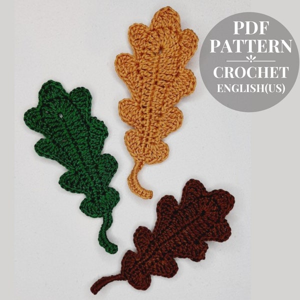 Crochet Oak Leaf - Etsy
