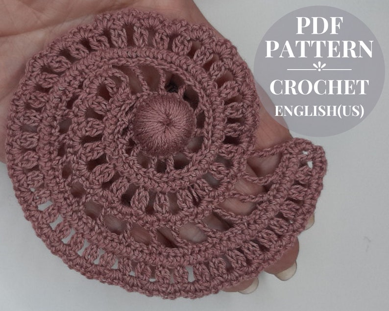Seashell Crochet Pattern. Irish Lace Crochet Motif Seashell. - Etsy