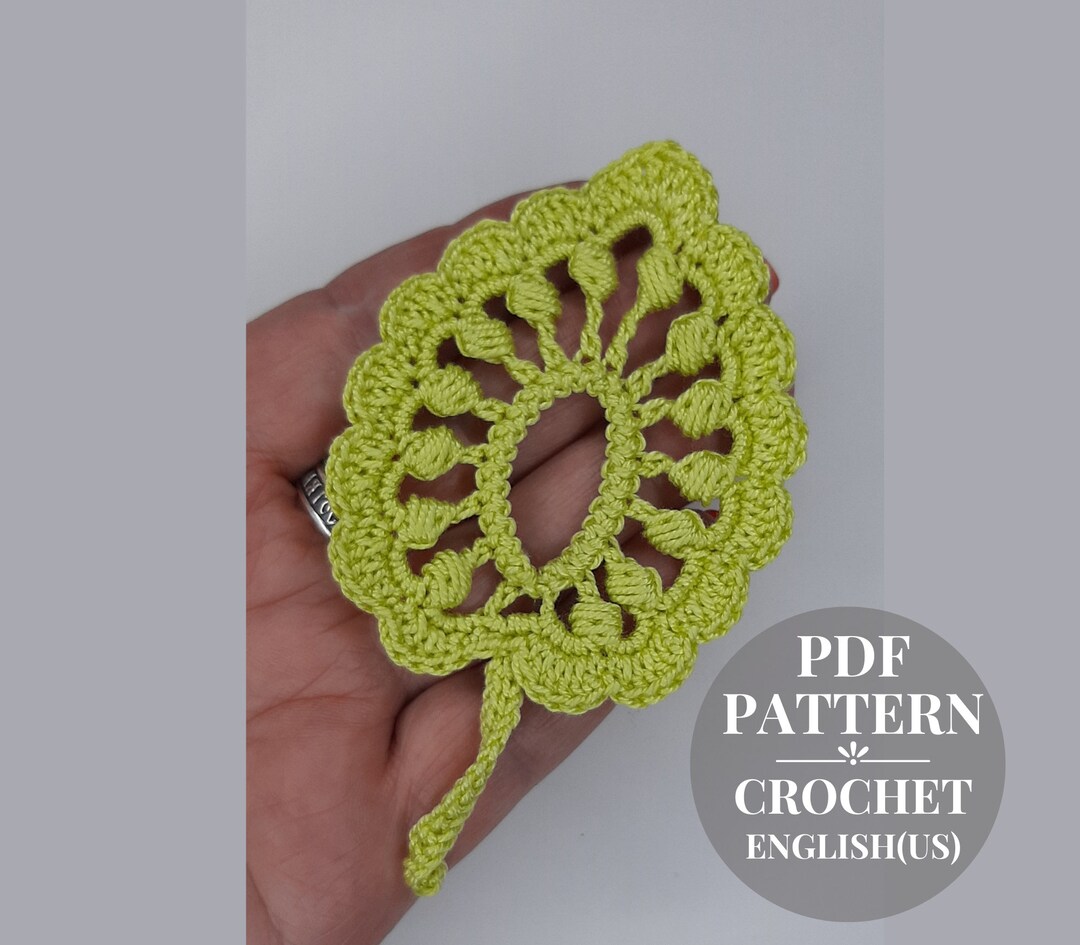 Crochet Leaf Pattern. Crochet Classic Leaf Tutorial. Crochet Foliage ...