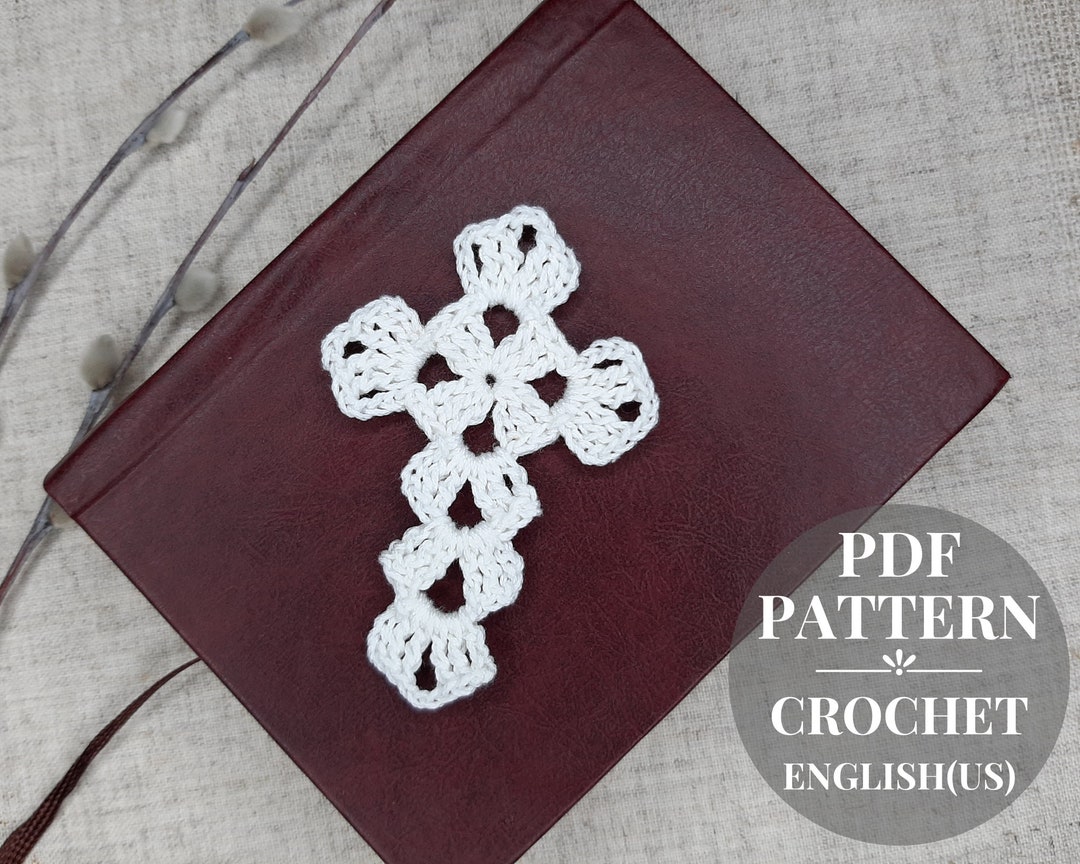 Crochet Cross Pattern. Crochet Easter Cross Pdf. Christening - Etsy