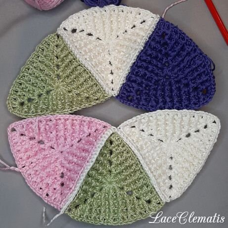 Triangle Crochet Pattern for a Blanket. Motif Afghan Crochet Pattern ...