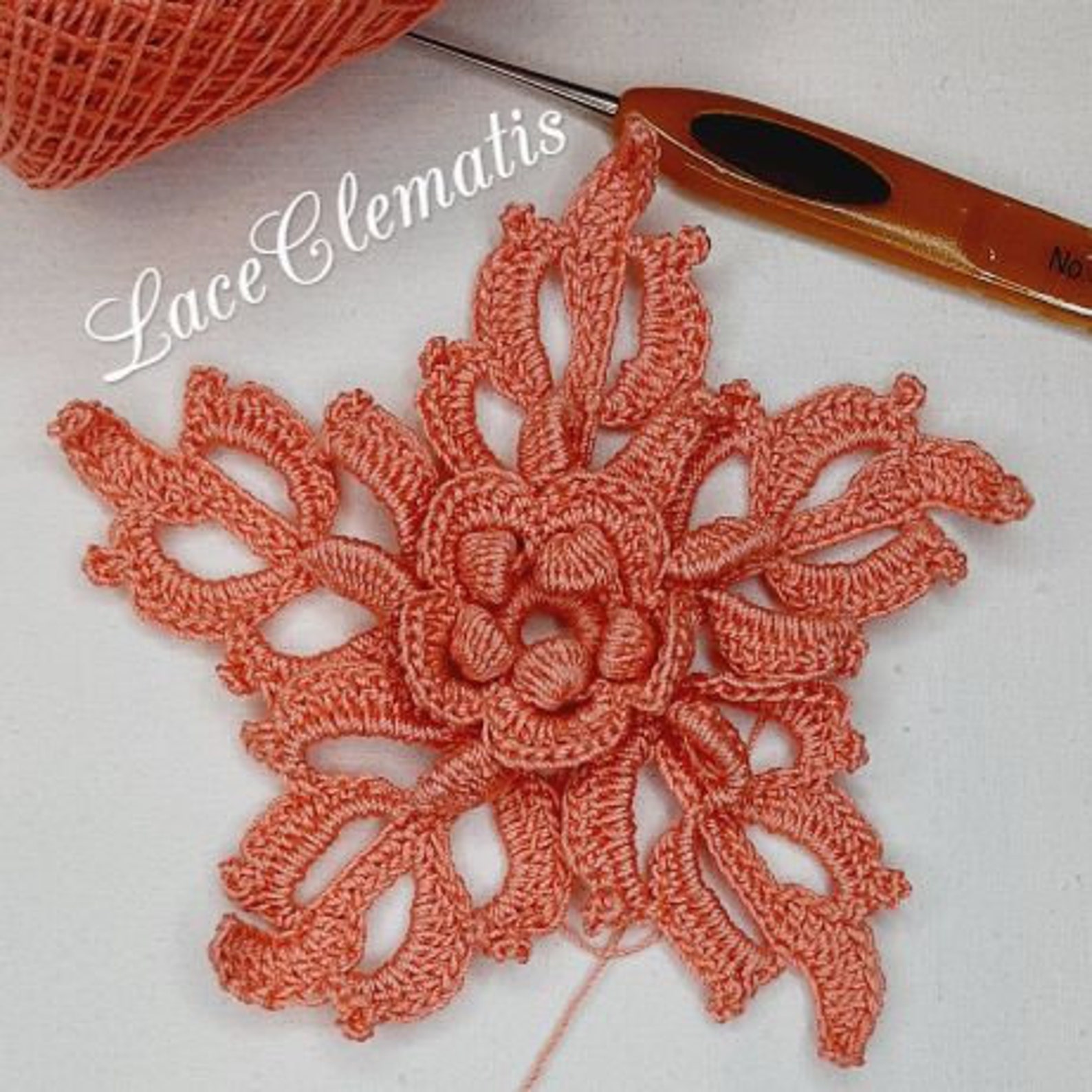 Crochet Applique Flower Pattern. Blossom Crochet Patterns. - Etsy