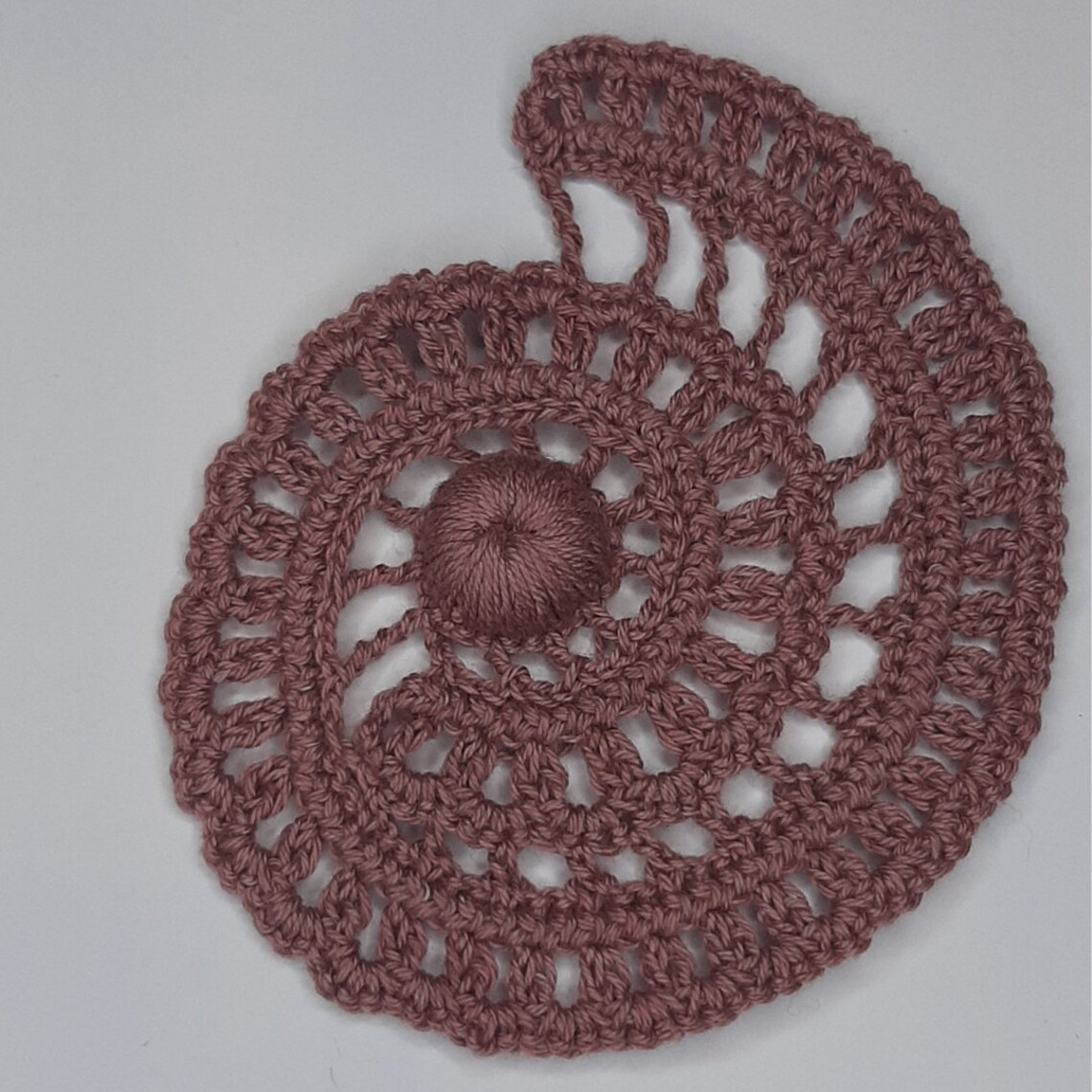 Seashell Crochet Pattern. Irish Lace Crochet Motif Seashell. Crochet ...