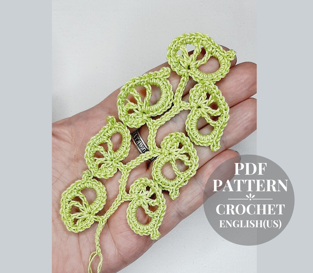 Easy Crochet Branch With Leaves Pattern Instructions for Crochet a Twig ...