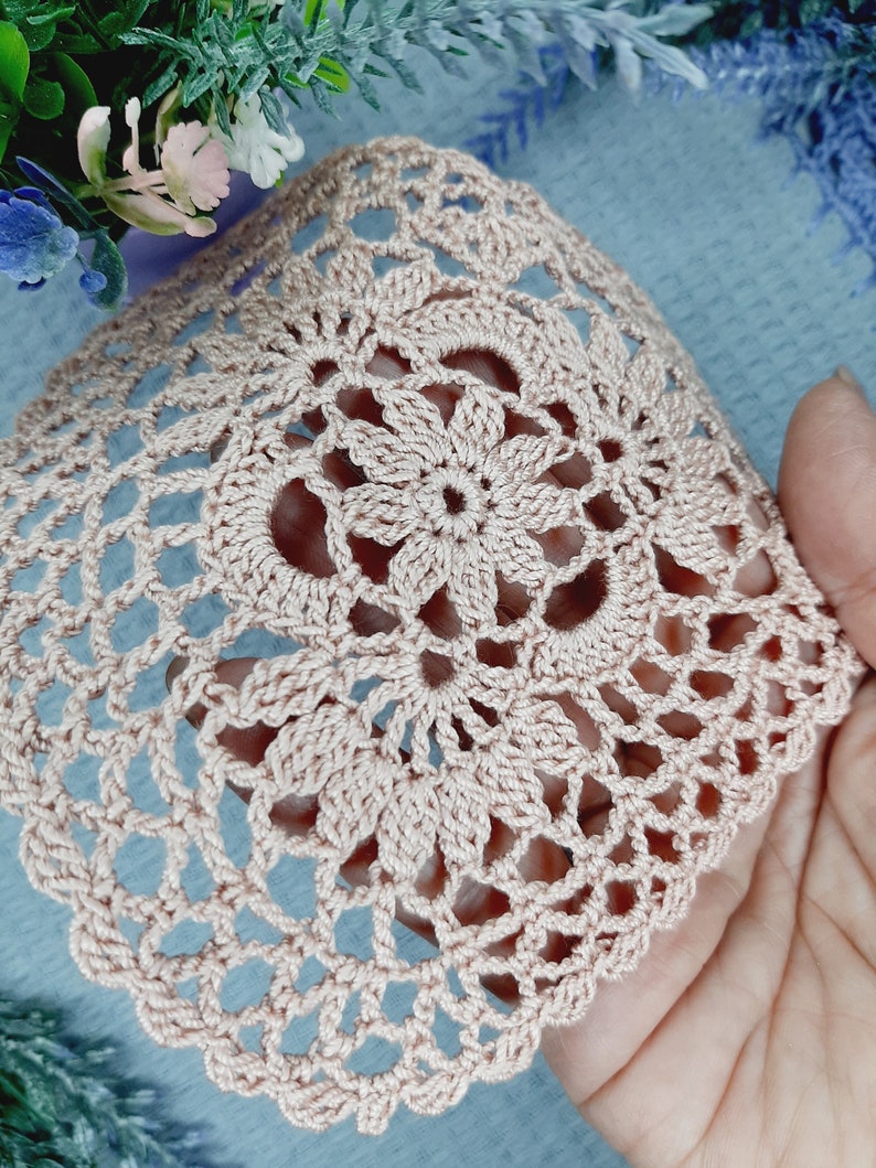 Crochet Pattern Doily Shaped Heart. Crochet Lace Doily - Etsy