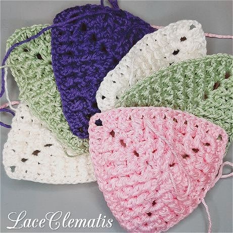 Triangle Crochet Pattern for a Blanket. Motif Afghan Crochet Pattern ...