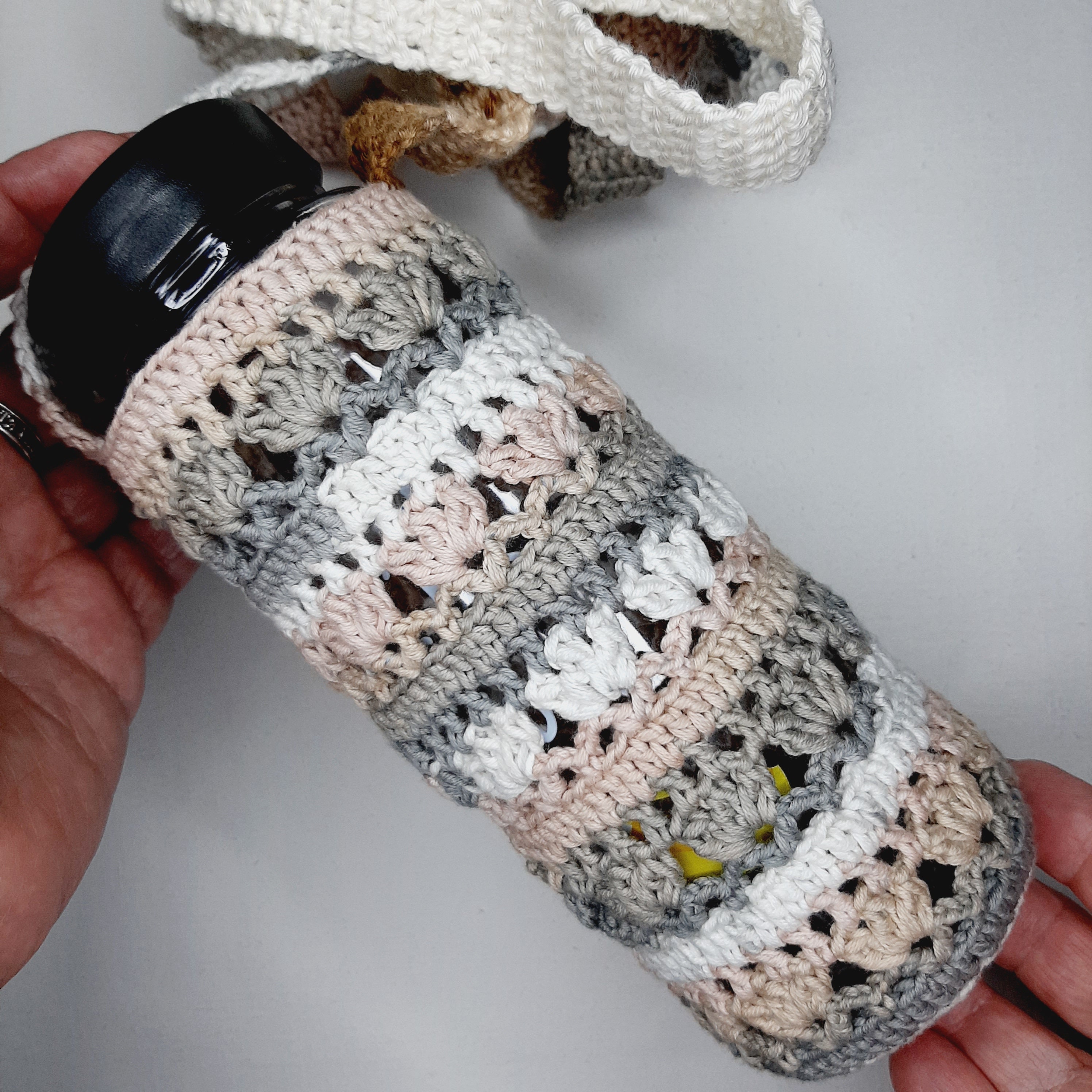 Crochet Bottle Cozy Pattern Easy Crochet Bottle Carrier Bag - Etsy
