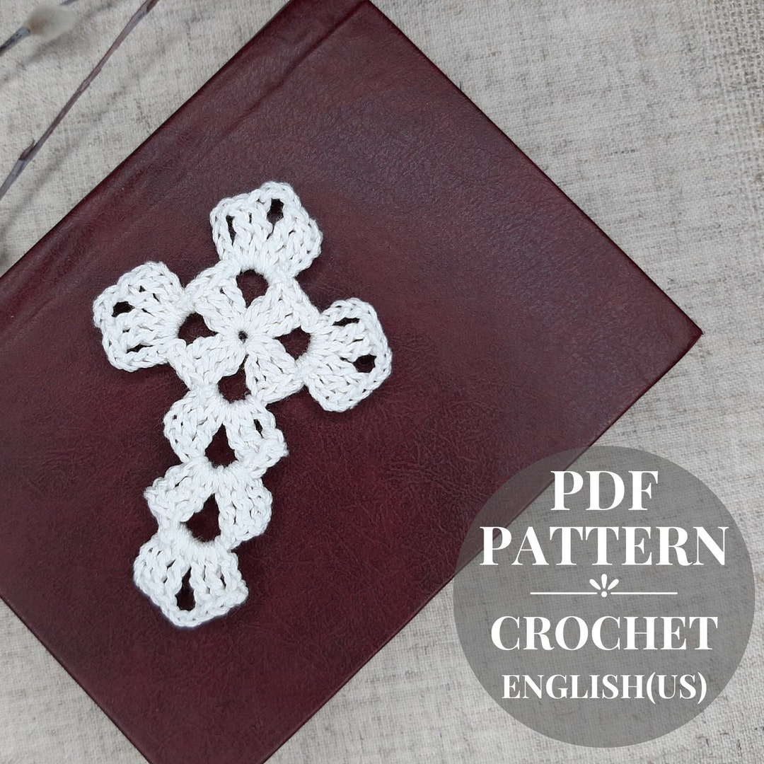 Crochet Cross Pattern. Crochet Easter Cross Pdf. Christening Favors ...