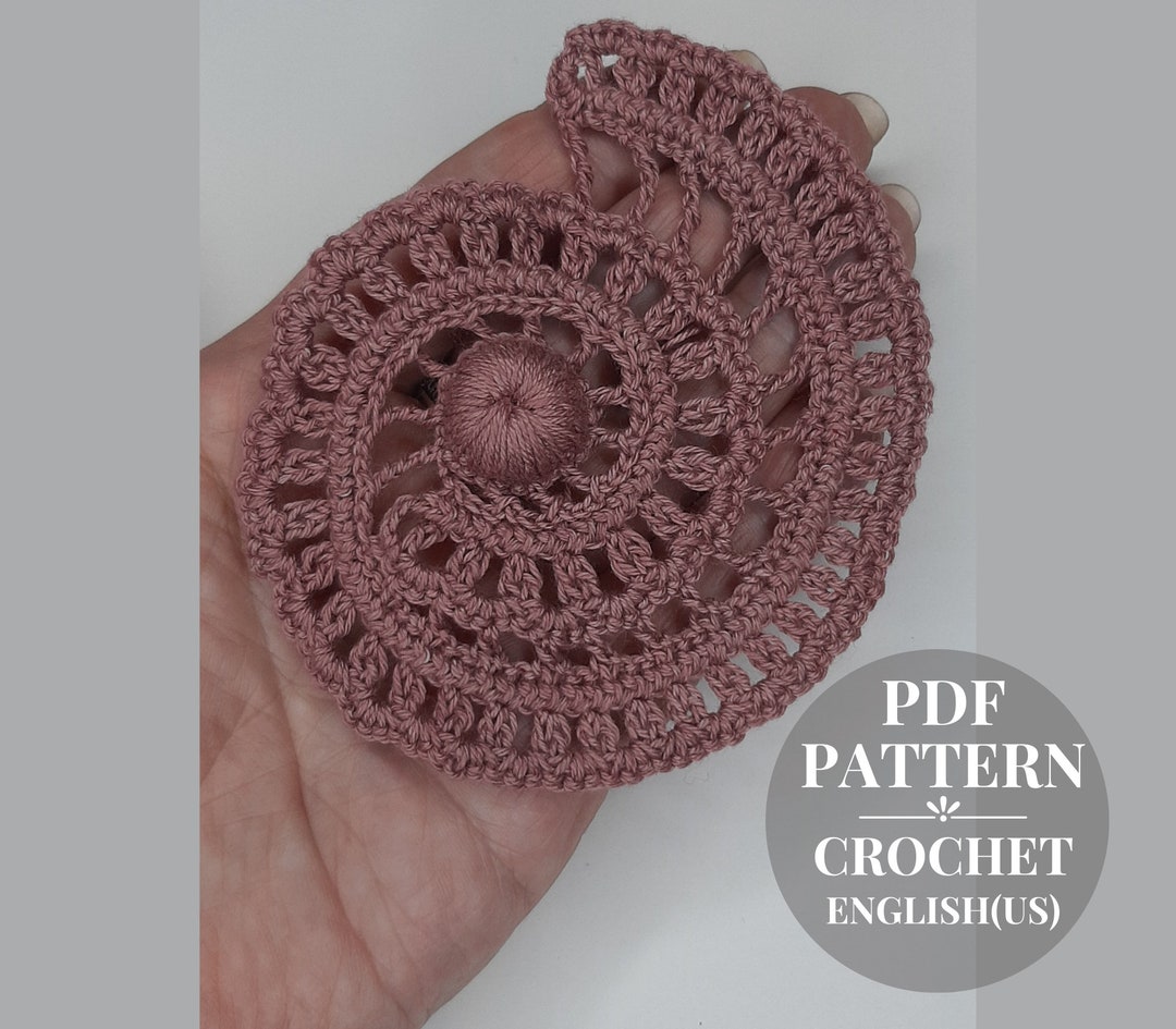 Seashell Crochet Pattern. Irish Lace Crochet Motif Seashell. Crochet ...
