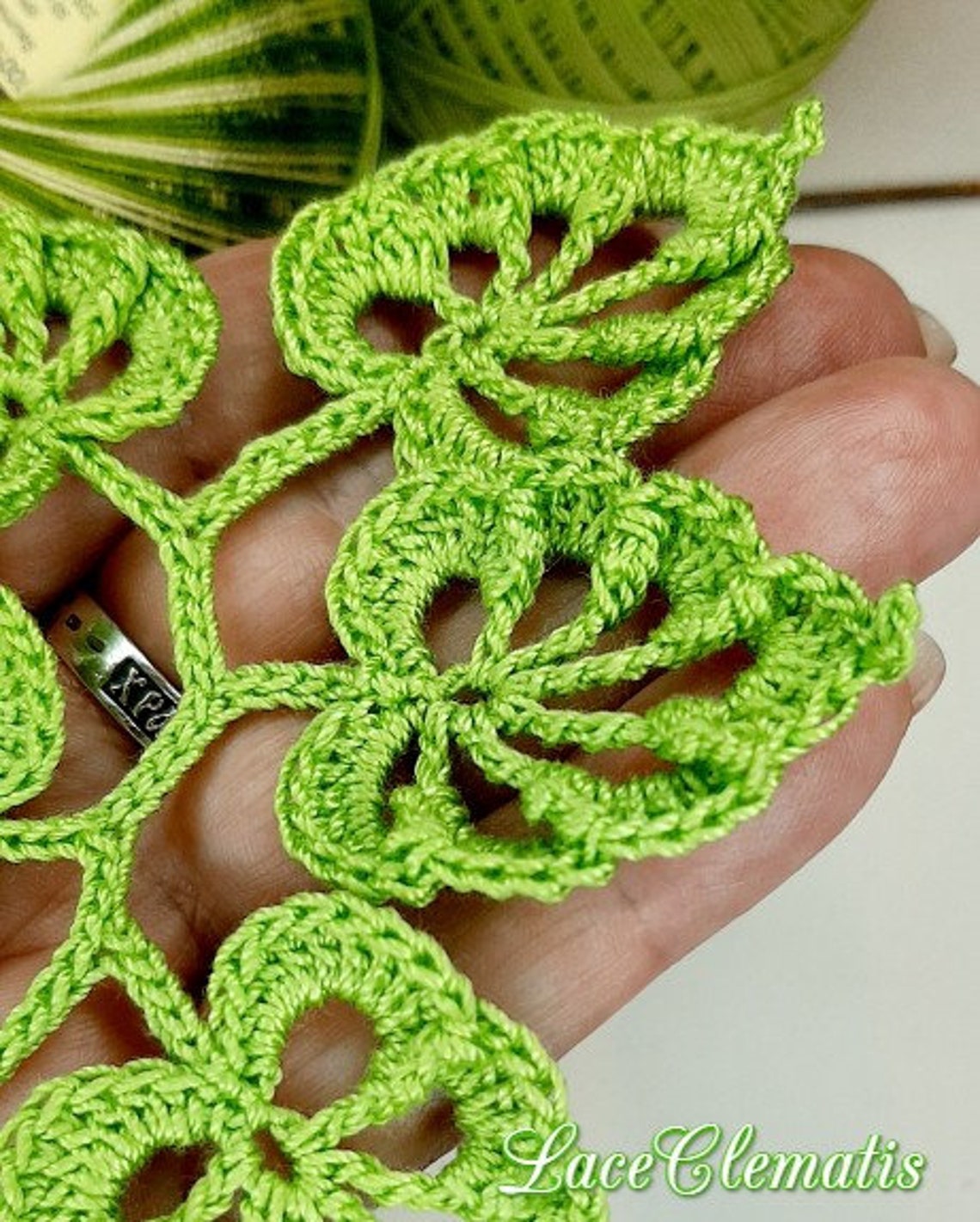 Crochet branch with leaves pattern. Crochet vine tutorial. | Etsy