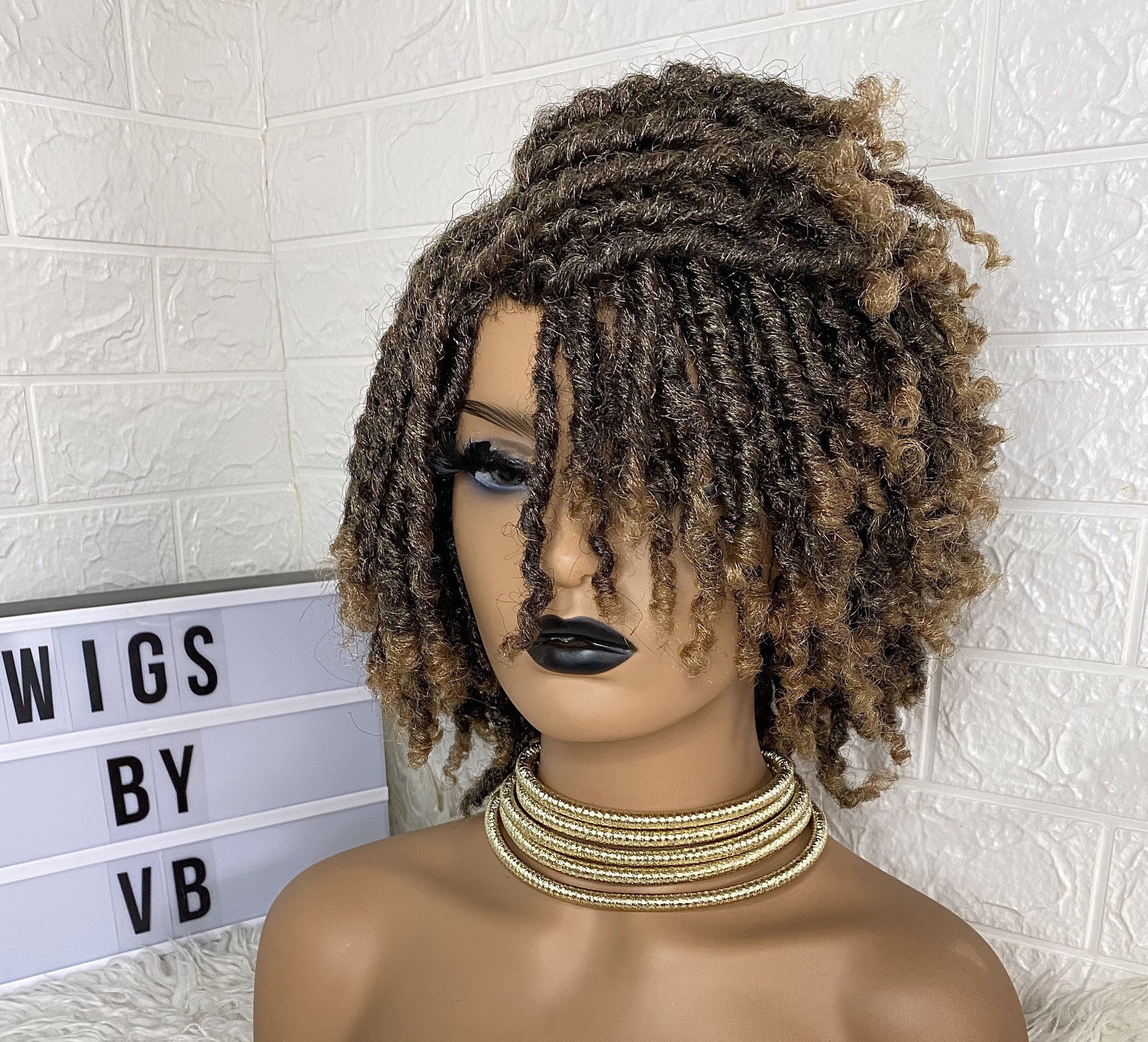 Dreadlocks Wig Faux Locs Wig Afro Kinky Wig 4c Wig Etsy