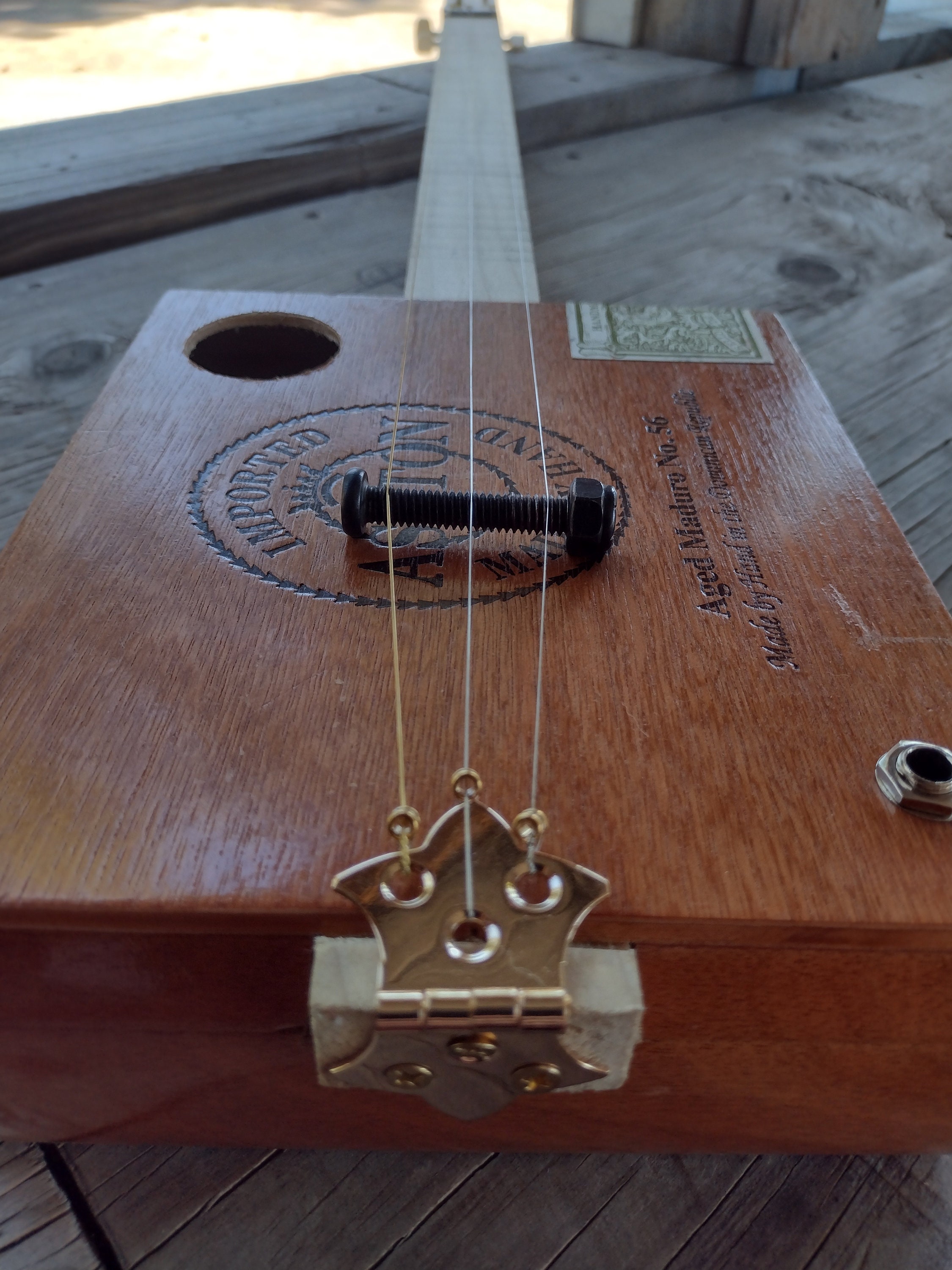 3-string Cigar Box Guitar - Etsy