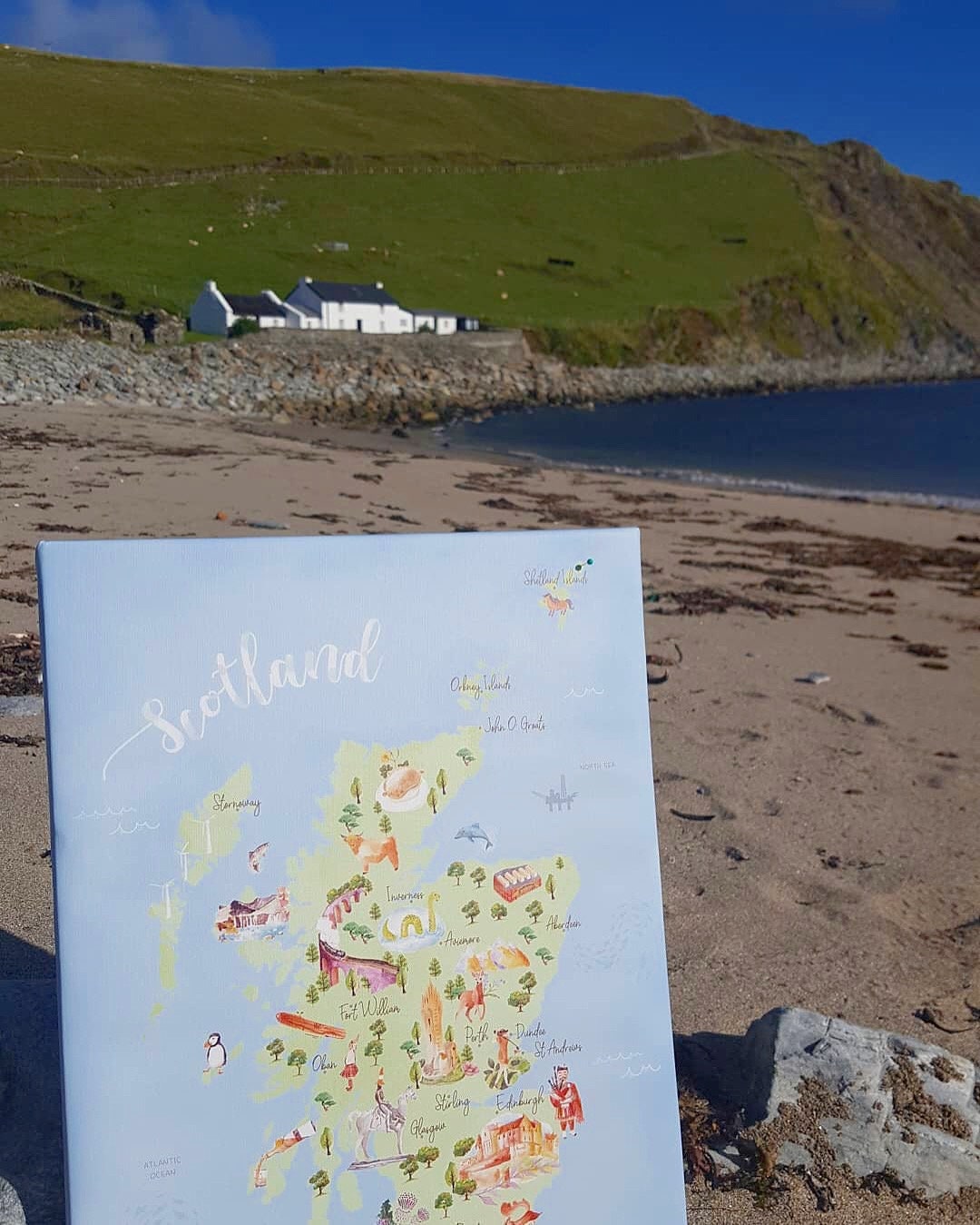 Scotland Map A4 Print Push Pin Map Personalised Scotland | Etsy UK